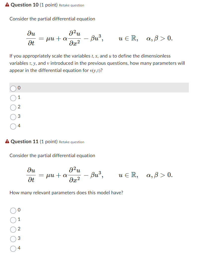 Solved Consider the partial differential equation | Chegg.com