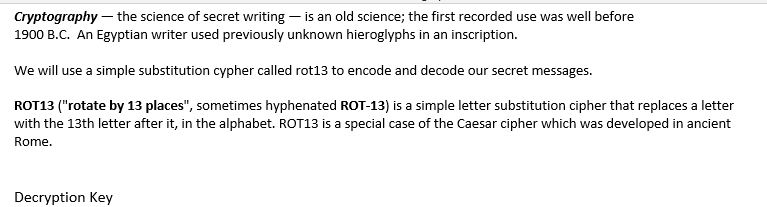 Solved Cryptography - the science of secret writing - is an | Chegg.com