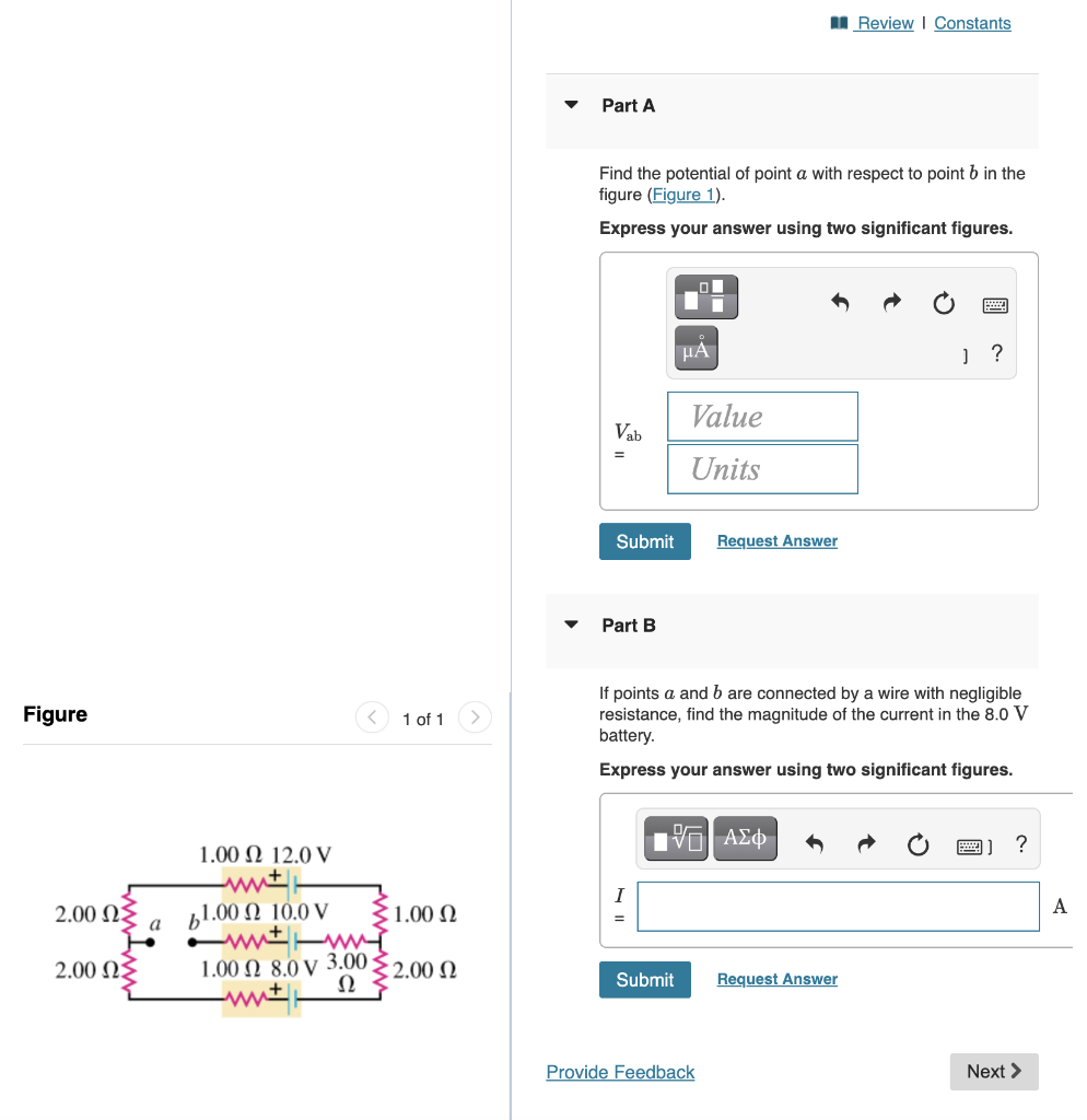 Solved MI Review | Constants Part A Find the potential of | Chegg.com