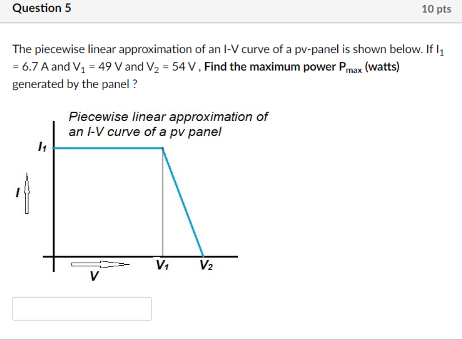 Solved Question 5 10 pts The piecewise linear approximation | Chegg.com