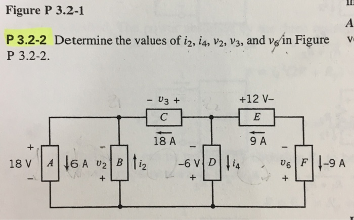 Solved Figure P 3.2-1 P 3.2-2 Determine the values of i2, | Chegg.com