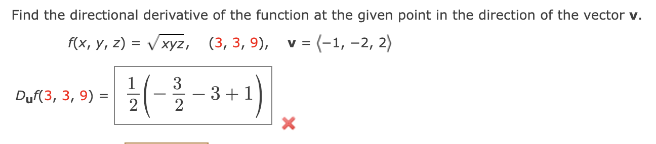 Solved Find the directional derivative of the function at | Chegg.com