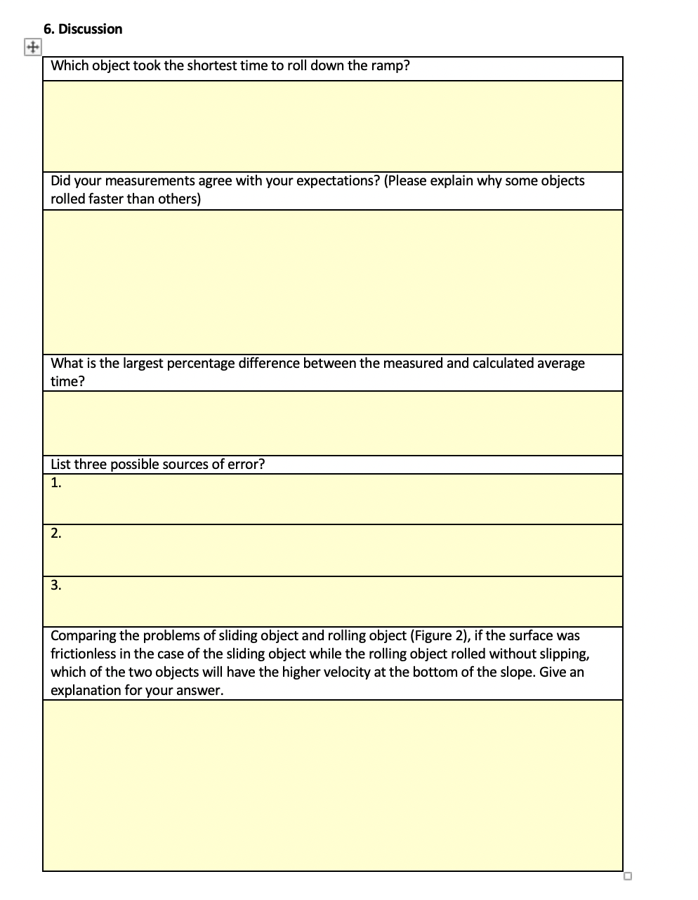 Solved Name: Student Number: In-Lab Assignment 3: Rolling of | Chegg.com