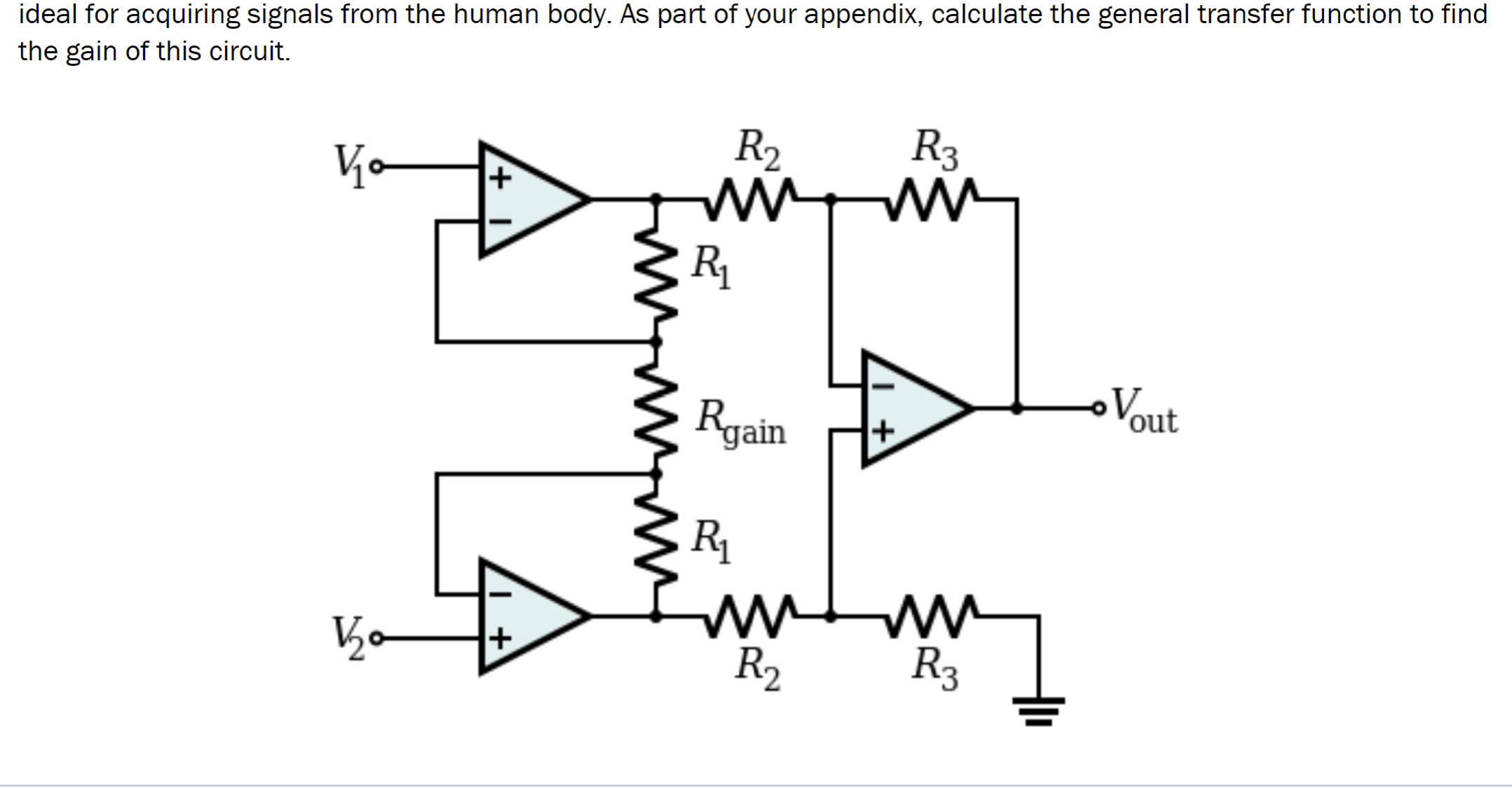 Solved ideal for acquiring signals from the human body. As | Chegg.com