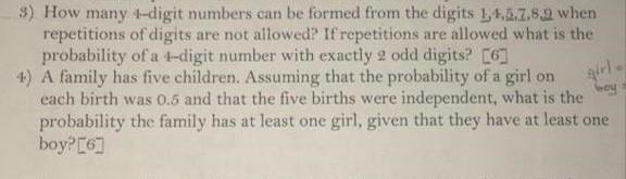 Solved 8) How many 4-digit numbers can be formed from the | Chegg.com