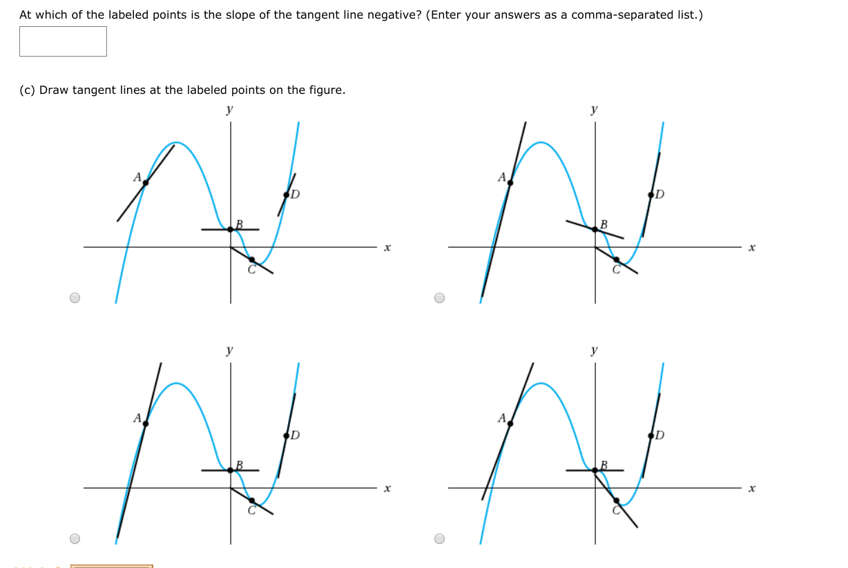 Solved Consider the following graph. A (a) For each labeled | Chegg.com