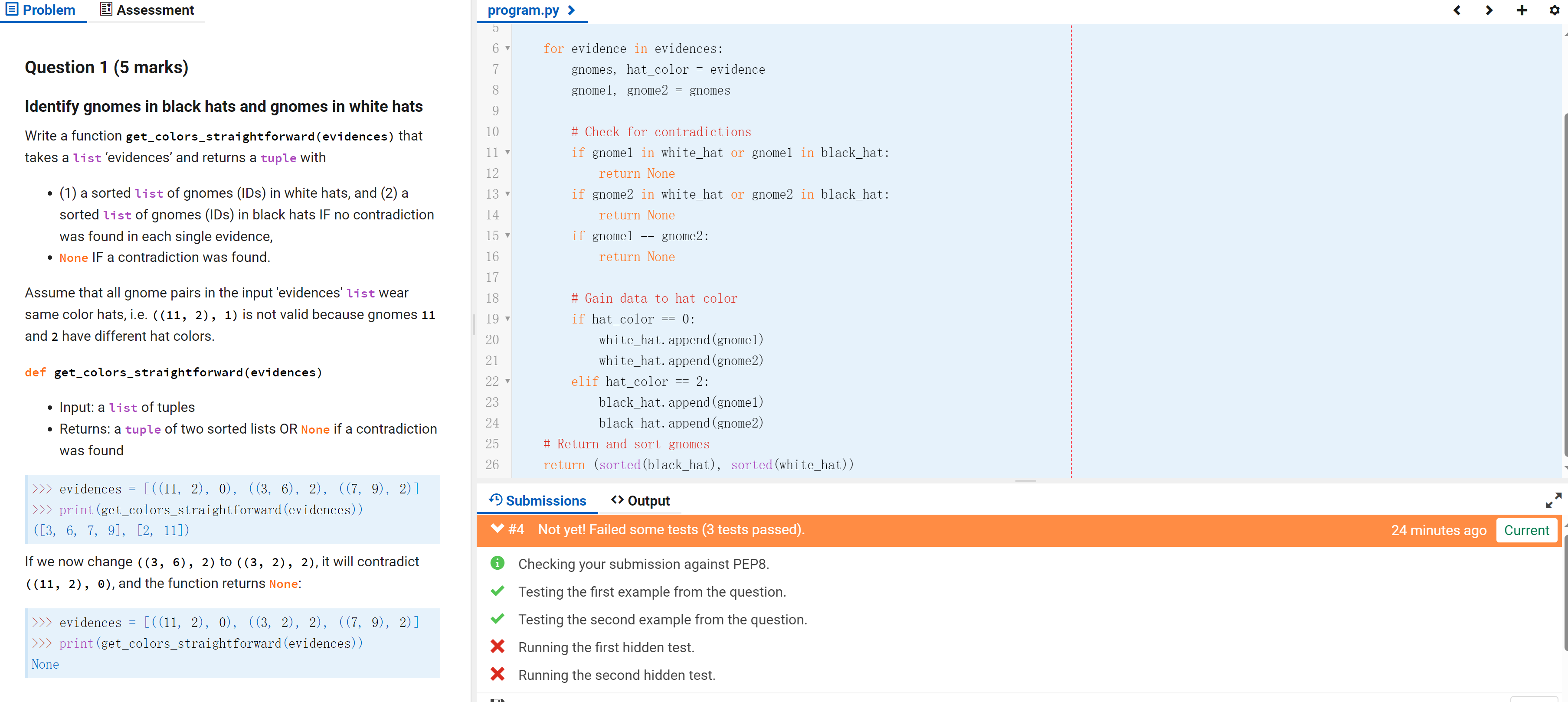 Solved please fix its python, thanks | Chegg.com