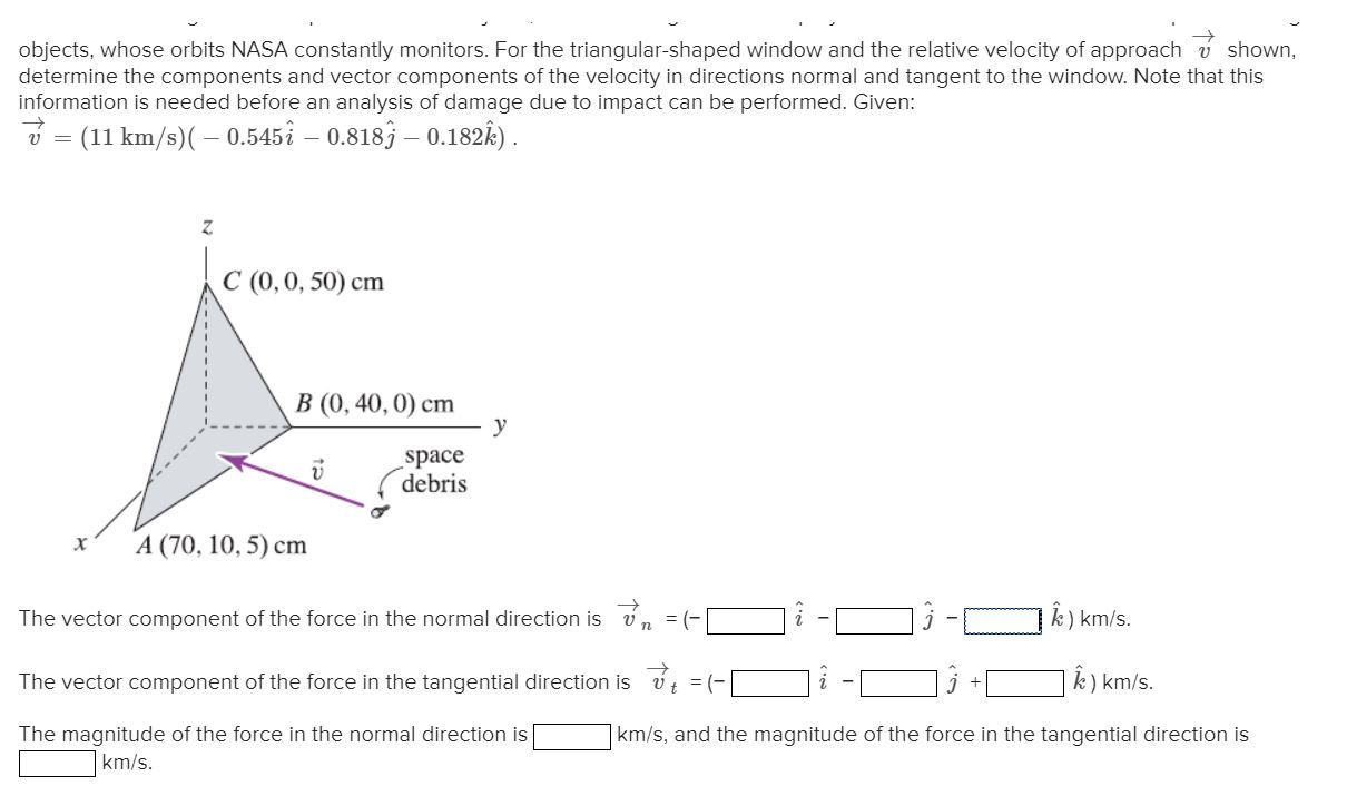 Solved objects, whose orbits NASA constantly monitors. For | Chegg.com