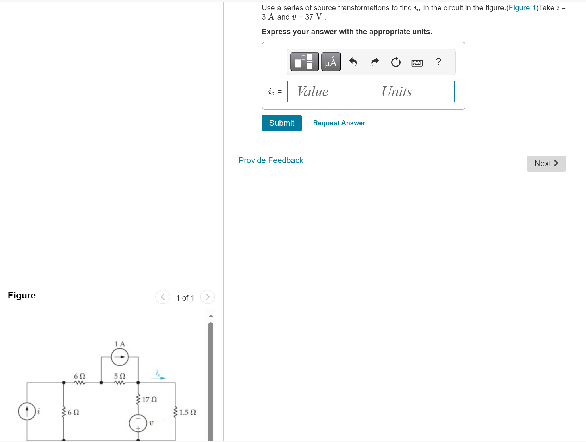 Solved Use A Series Of Source Transformations To Find Io in