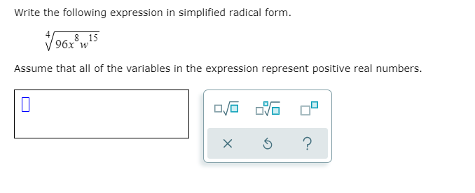 Solved Write the following expression in simplified radical | Chegg.com