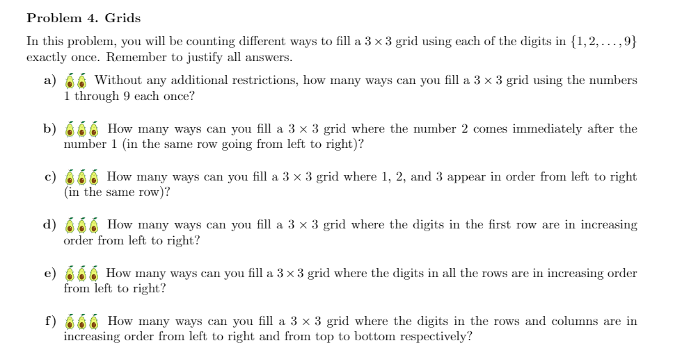 Solved Problem 4. Grids In this problem, you will be | Chegg.com