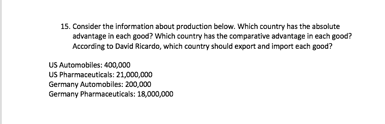 Solved 8. What is the difference between absolute advantage | Chegg.com