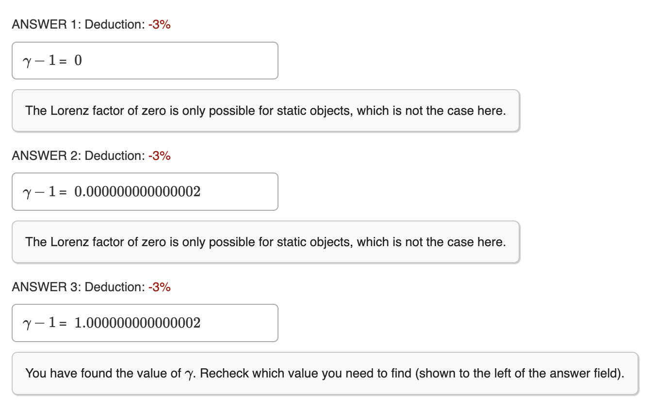 Solved Calculate the Lorentz factor for an object moving | Chegg.com