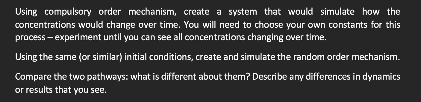 Solved Using compulsory order mechanism, create a system | Chegg.com