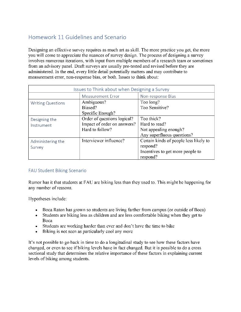 Solved Homework 11 Guidelines and Scenario Designing an | Chegg.com