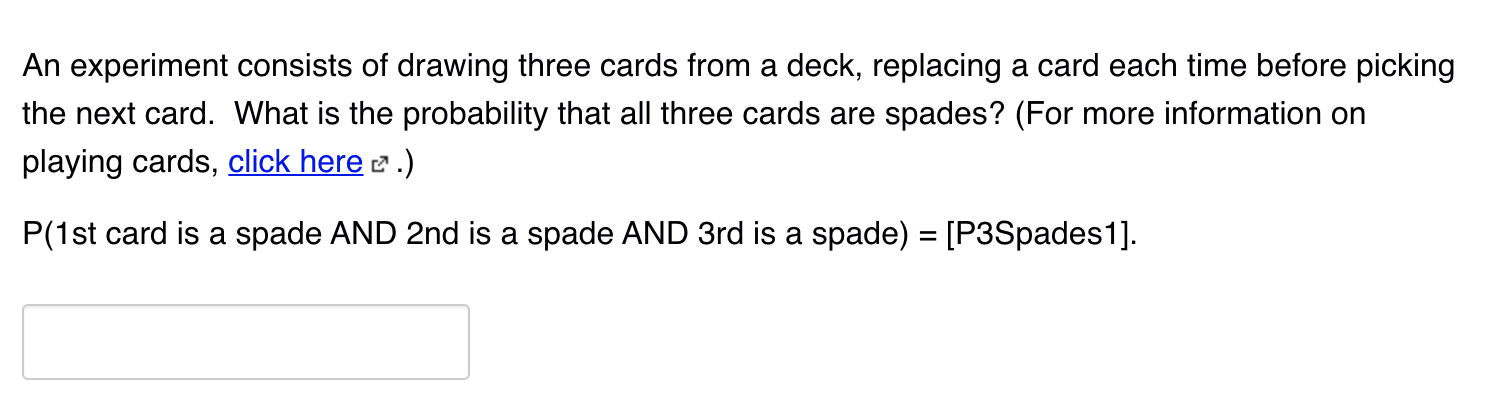 Solved An experiment consists of drawing three cards from a | Chegg.com