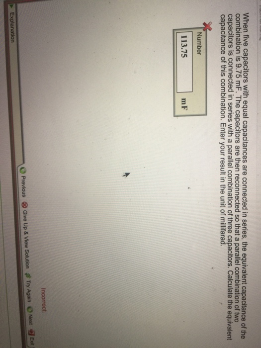 Solved When Five Capacitors With Equal Capacitances Are