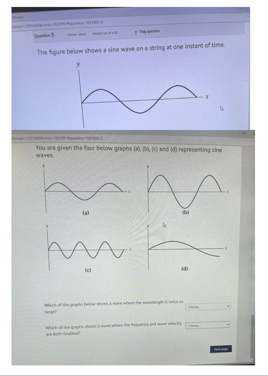 Solved You are given the four below graphs (a), (b), (c) | Chegg.com