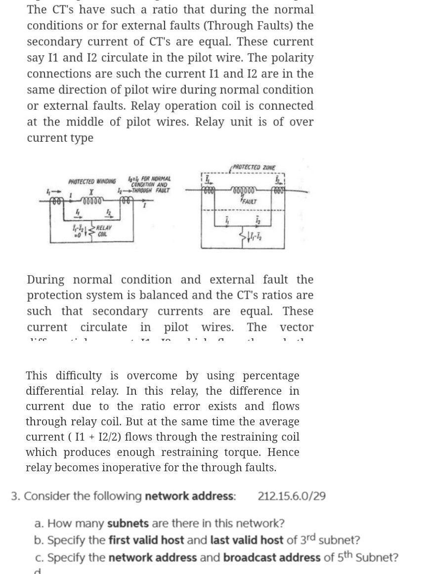 Solved The CT's have such a ratio that during the normal | Chegg.com