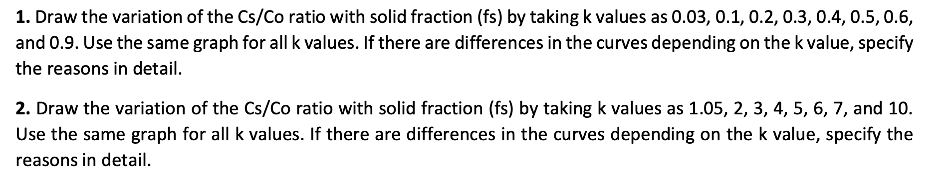Solved (CAN YOU USE EXCELL)Draw the variation of the Cs? ﻿Co | Chegg.com