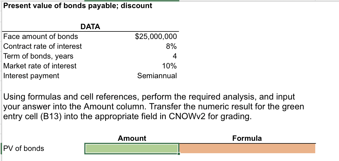 Solved Present value of bonds payable; discount Using | Chegg.com
