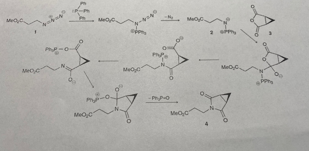 Solved Compound 1 was treated with triphenylphosphine (PPh3) | Chegg.com