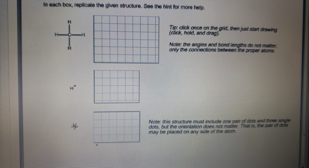 Solved In each box, replicate the given structure. See the | Chegg.com