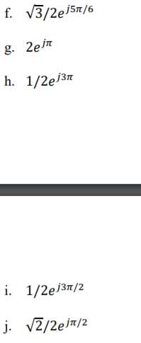 Solved Express each of the following complex numbers in | Chegg.com