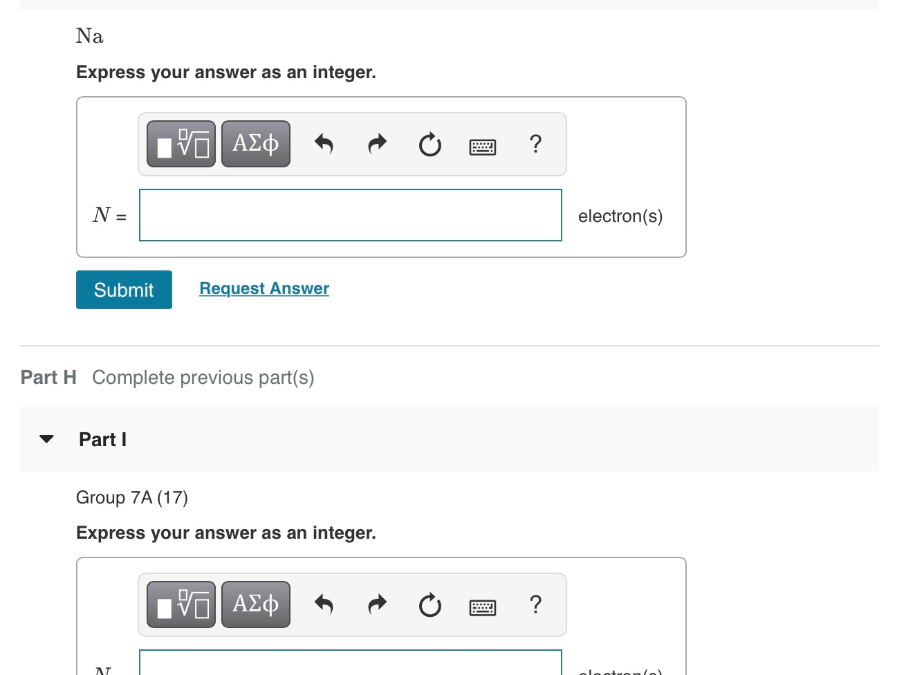 Solved Se Express your answer as an integer. IVO AE ? N = | Chegg.com