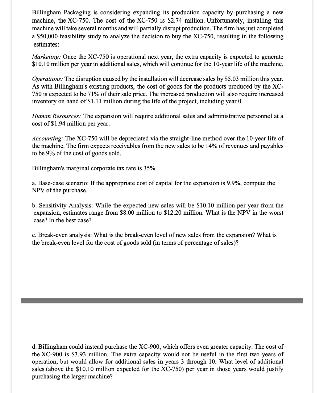 Solved Directions: You need to set up the model to calculate | Chegg.com
