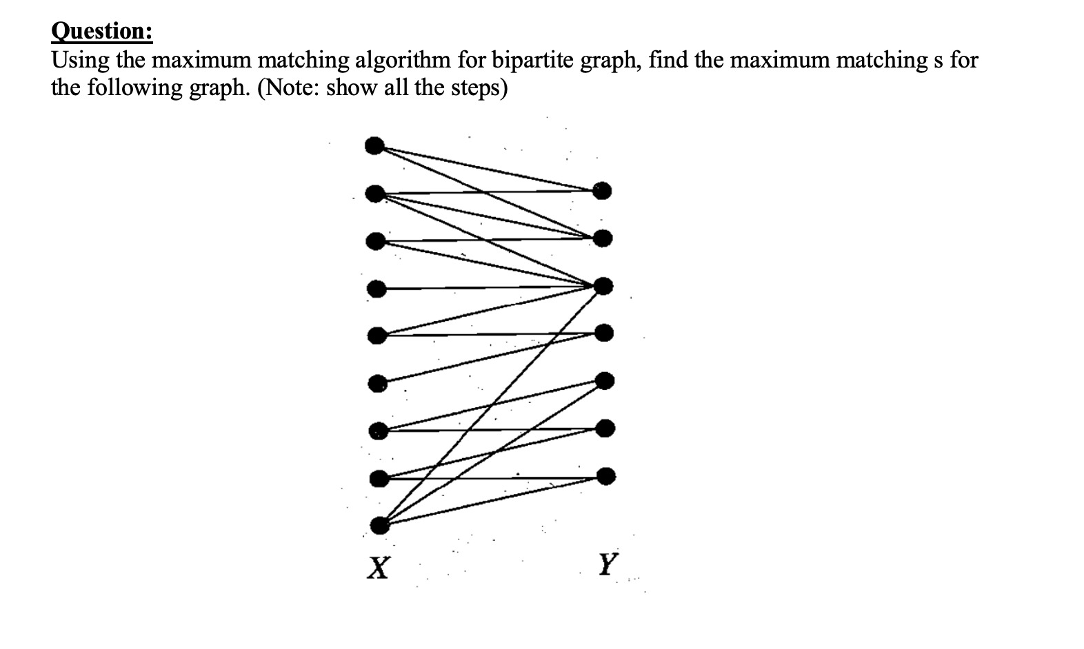 Solved Question Using The Maximum Matching Algorithm For 2761