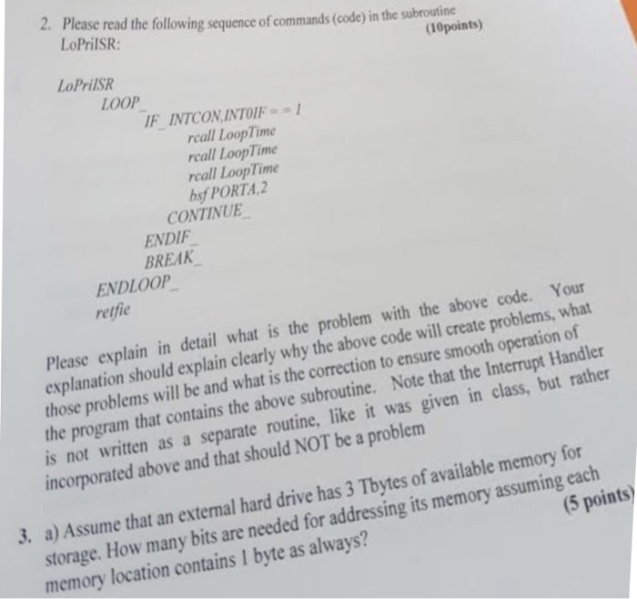 Solved 2. Please read the following sequence of commands | Chegg.com