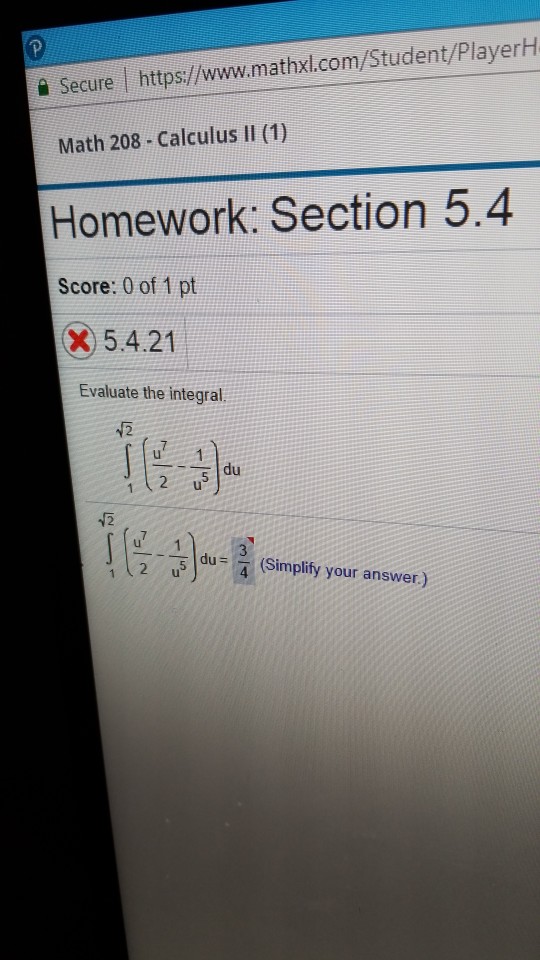 Solved a Secure https://www.mathxl.com/Student/PlayerH Math | Chegg.com