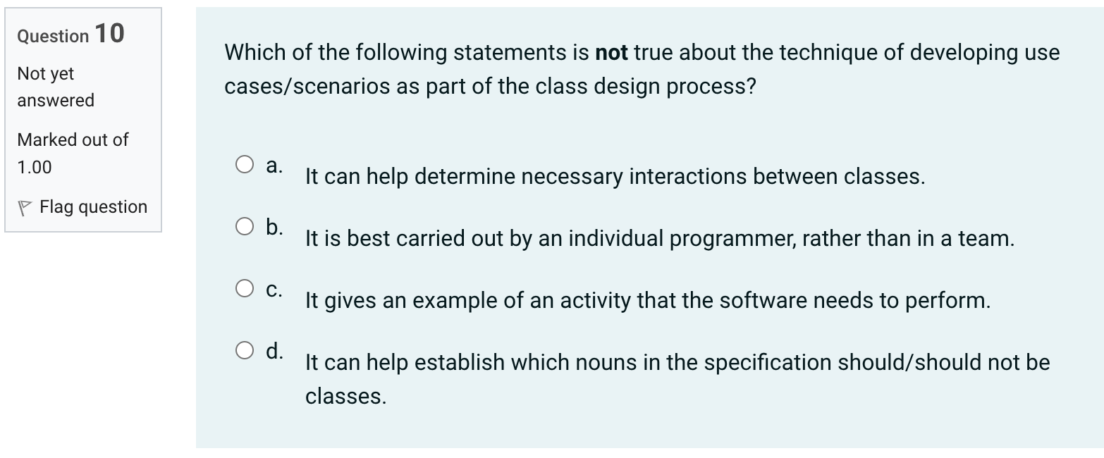 Solved The following class diagram relates to the first five | Chegg.com