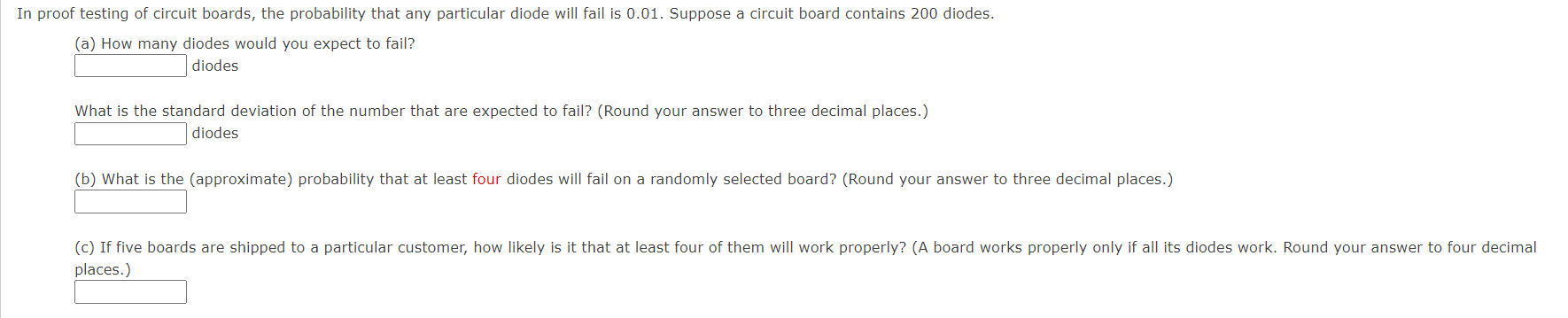 Solved In proof testing of circuit boards, the probability | Chegg.com