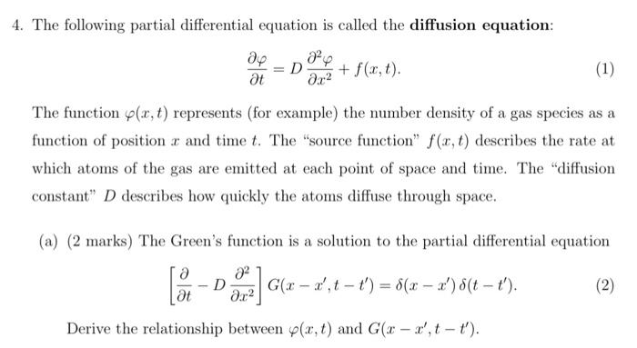 Solved 4. The following partial differential equation is | Chegg.com