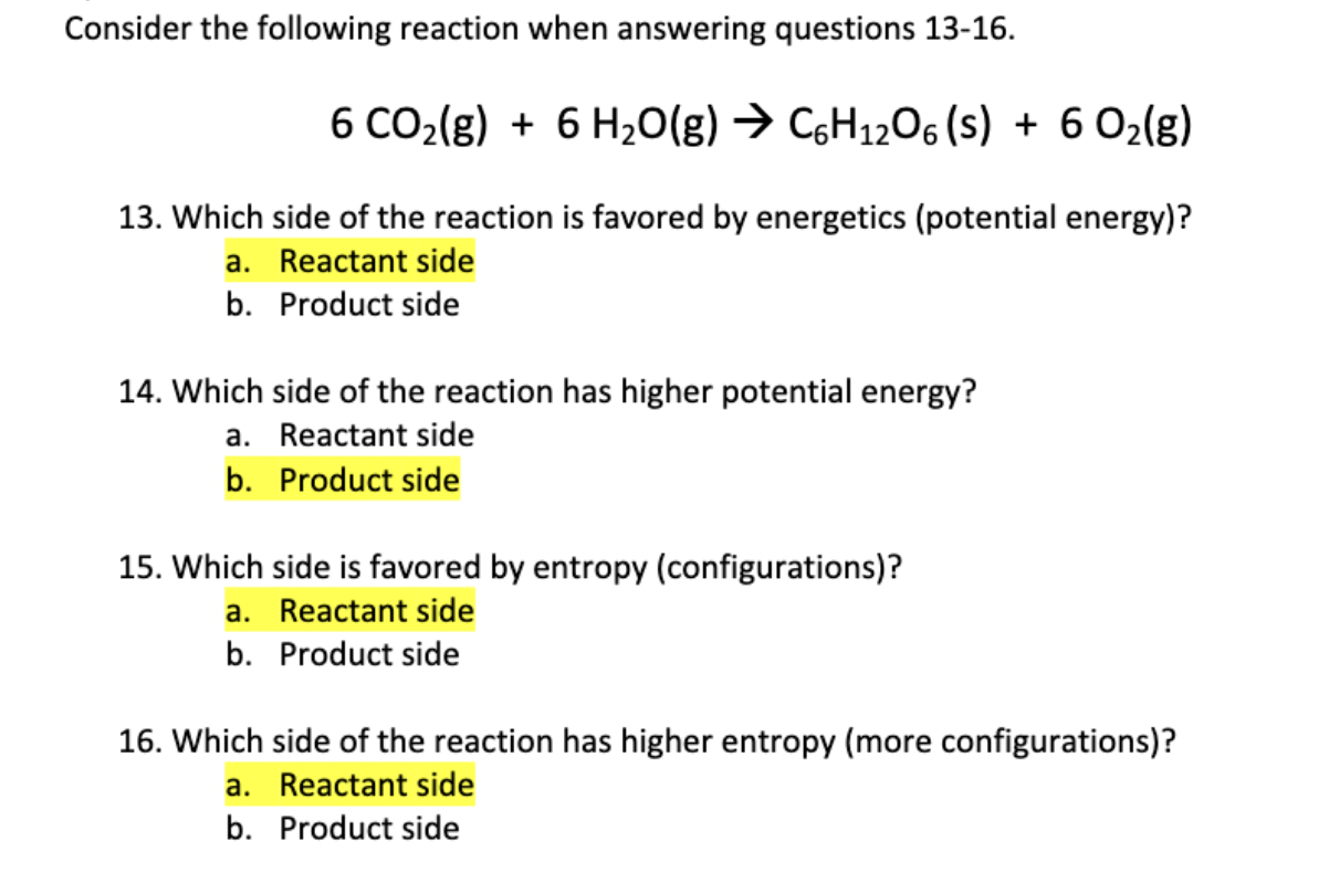 Solved Consider the following reaction when answering | Chegg.com