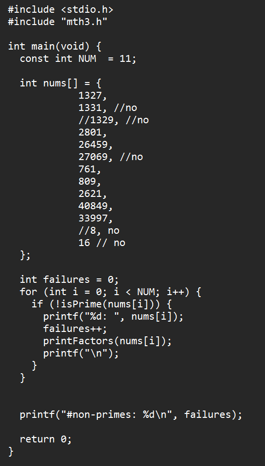 Solved 1. [10 points] In cfact.c, provide an implementation | Chegg.com