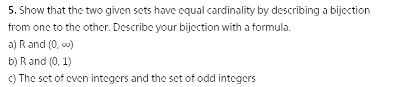 Solved 5. Show that the two given sets have equal | Chegg.com