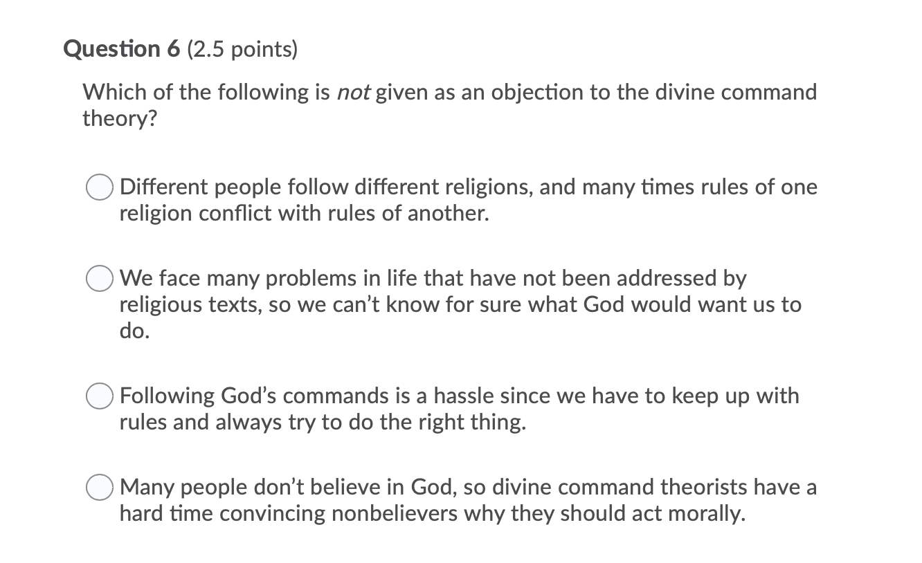 Solved Question 1 (2.5 points) Valid informal arguments use | Chegg.com