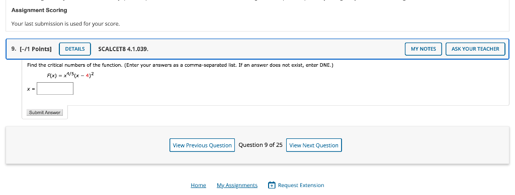 Solved Assignment Scoring Your last submission is used for | Chegg.com