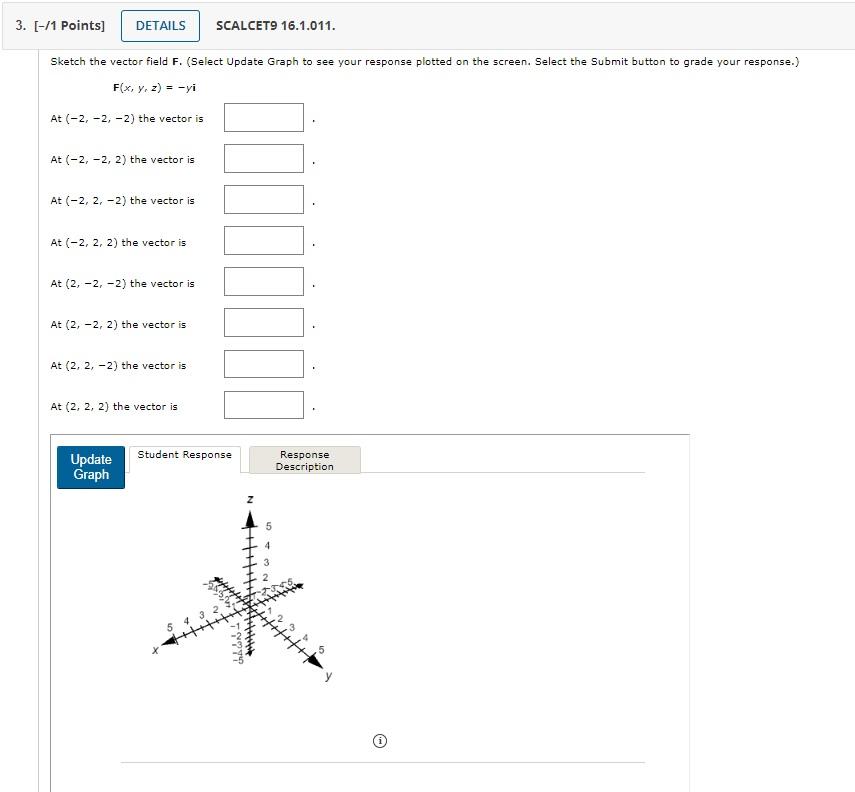 Solved Sketch the vector field F. (Select Update Graph to | Chegg.com