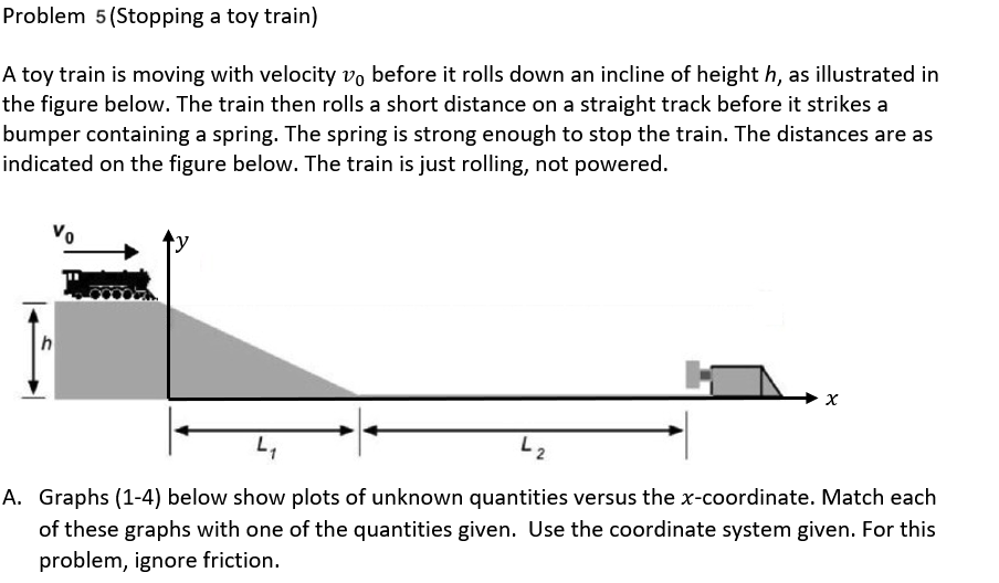 Solved Problem 5 (Stopping a toy train) A toy train is | Chegg.com