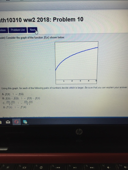 Solved th 10310 ww2 2018: Problem 10 vious Problem List Next | Chegg.com