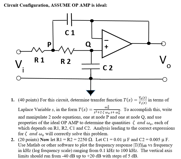 4. (20 points) Provide a formula, in terms of R1, R2, | Chegg.com