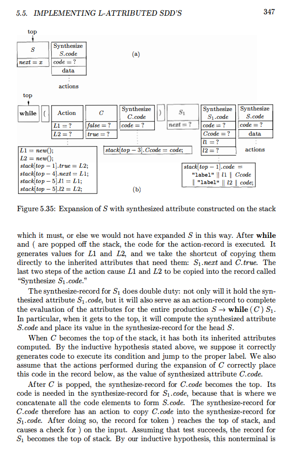 Exercise 5.5.3: Implement each of your SDD's of | Chegg.com