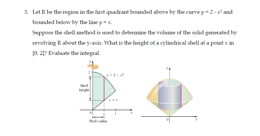 Solved 3. Let R be the region in the first quadrant bounded | Chegg.com