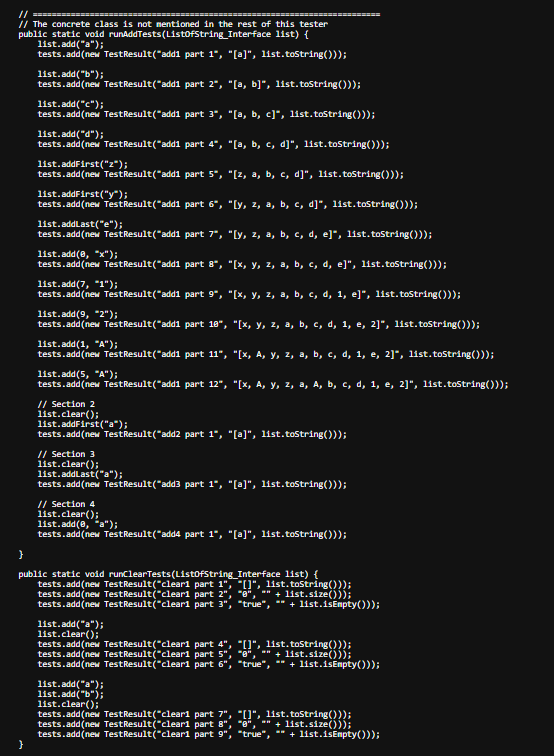 Solved 1. Your class must be named SLinked_ListOfString. 2. | Chegg.com
