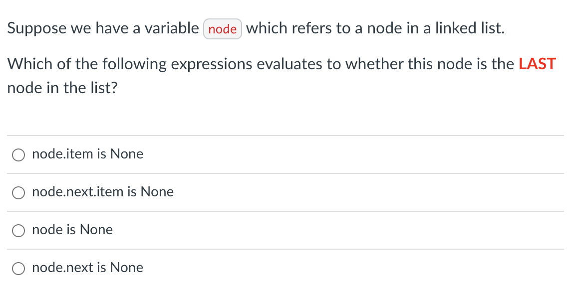 Solved Suppose we have a variablewhich refers to a node in a | Chegg.com