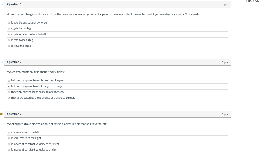 Solved 1 Hour, 1 Hour, SM Question 1 1 pts A positive test | Chegg.com